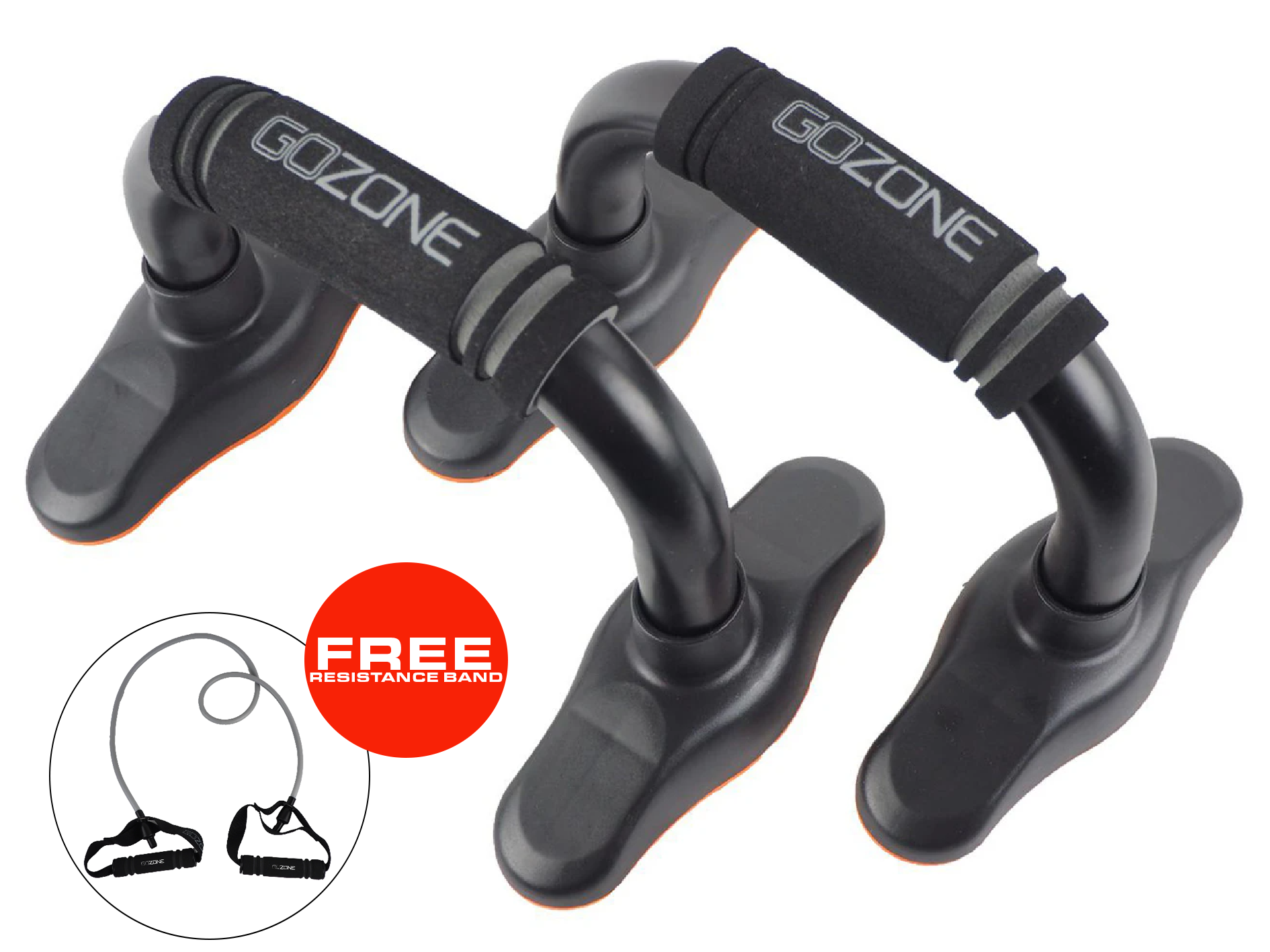 GoZone Push Up Bar FREE LIGHT RESISTANCE BAND (GZE2065) GZE2073 – Jim ...