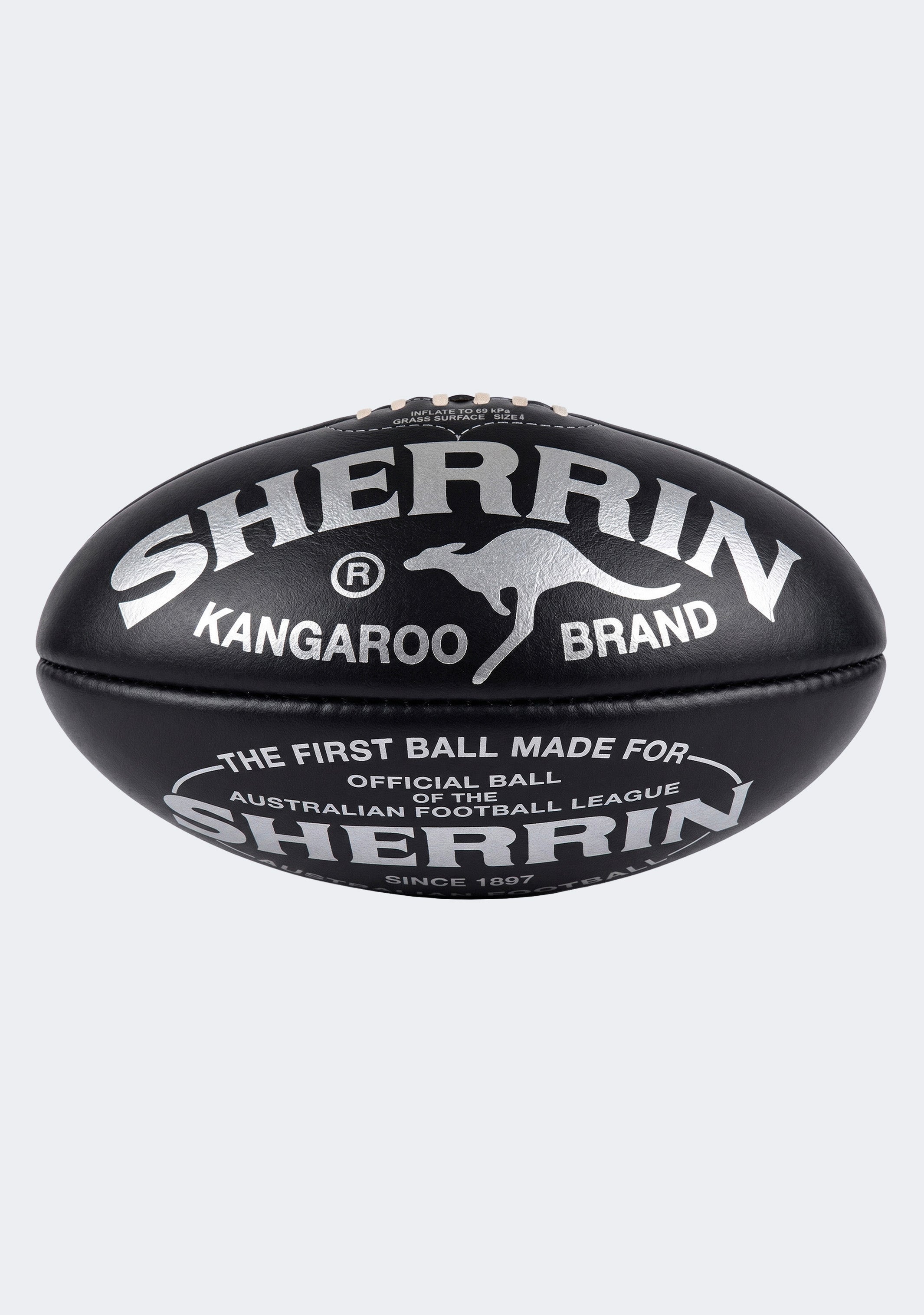 Sherrin KB Black/Silver AFL Football – Jim Kidd Sports