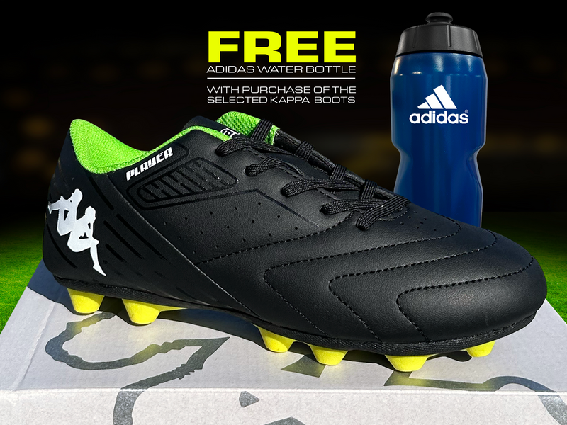 Kappa Kids Player FG with FREE Adidas Blue Water Bottle 36196YW A04 ...