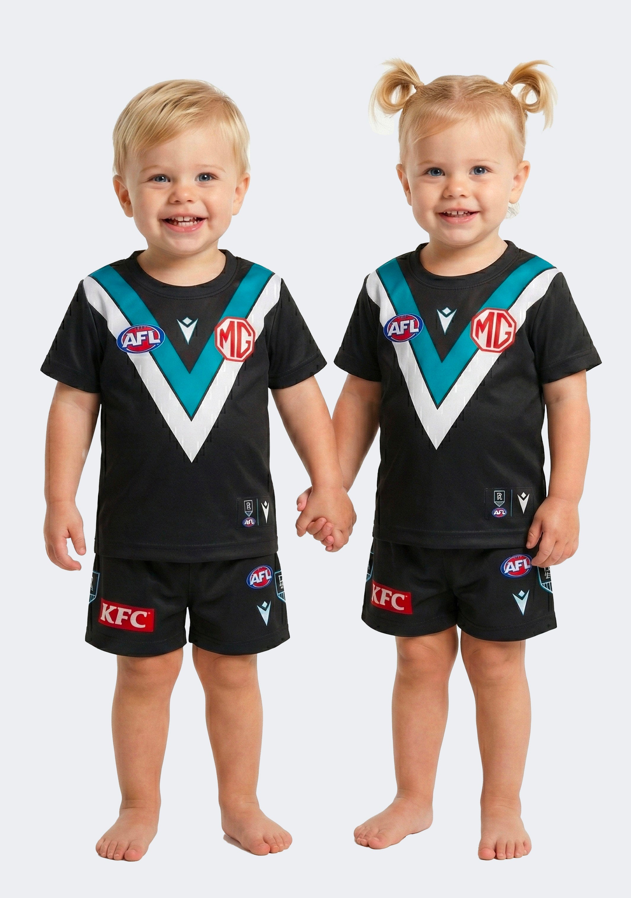 Macron Port Adelaide 2025 Authentic Home Infant & Toddler Kit – Jim ...