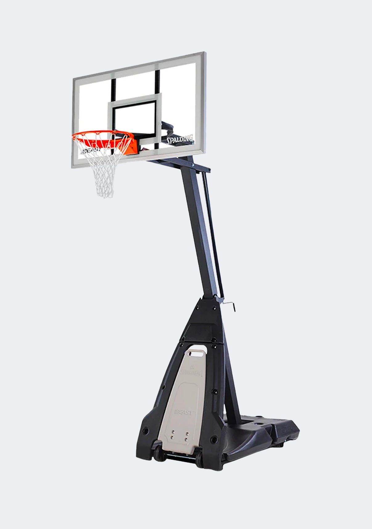 Spalding 54 Inch The Beast Glass Basketball System Poles Pre-Assembled ...