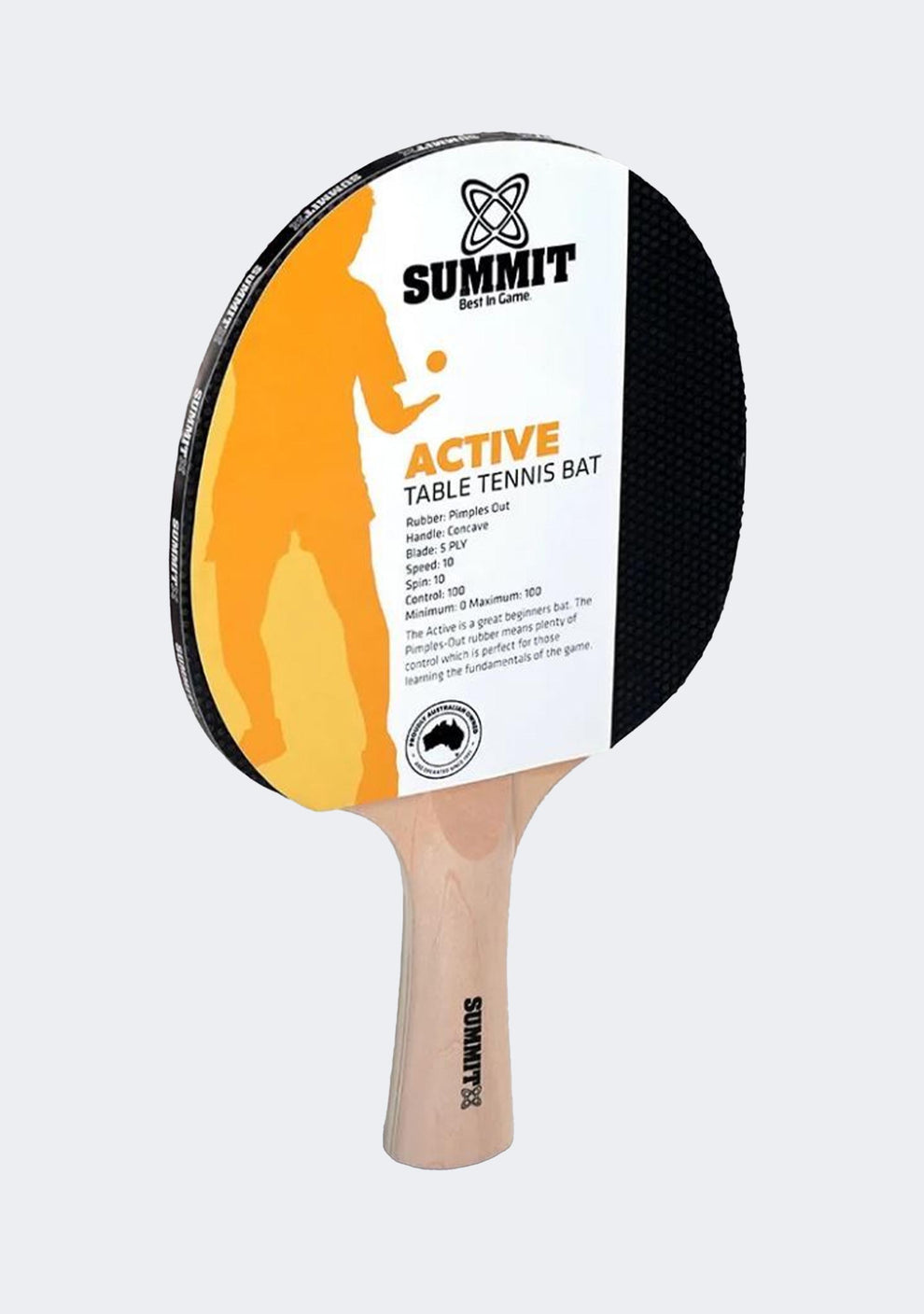 Summit Active Table Tennis Bat – Jim Kidd Sports