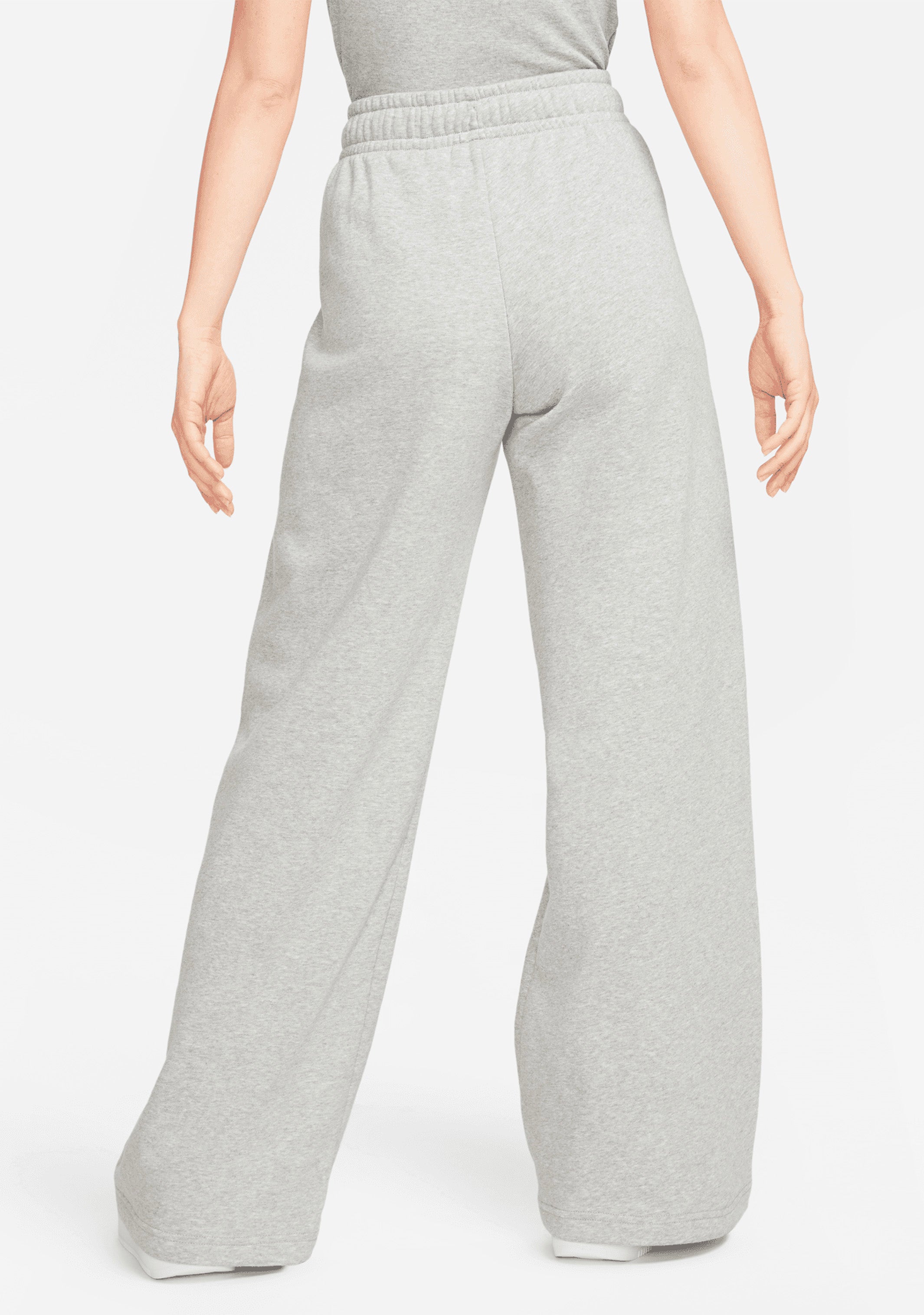 Nike Women's Mid-Rise Wide-Leg Fleece Sweatpants Grey FB2727-063 – Jim ...