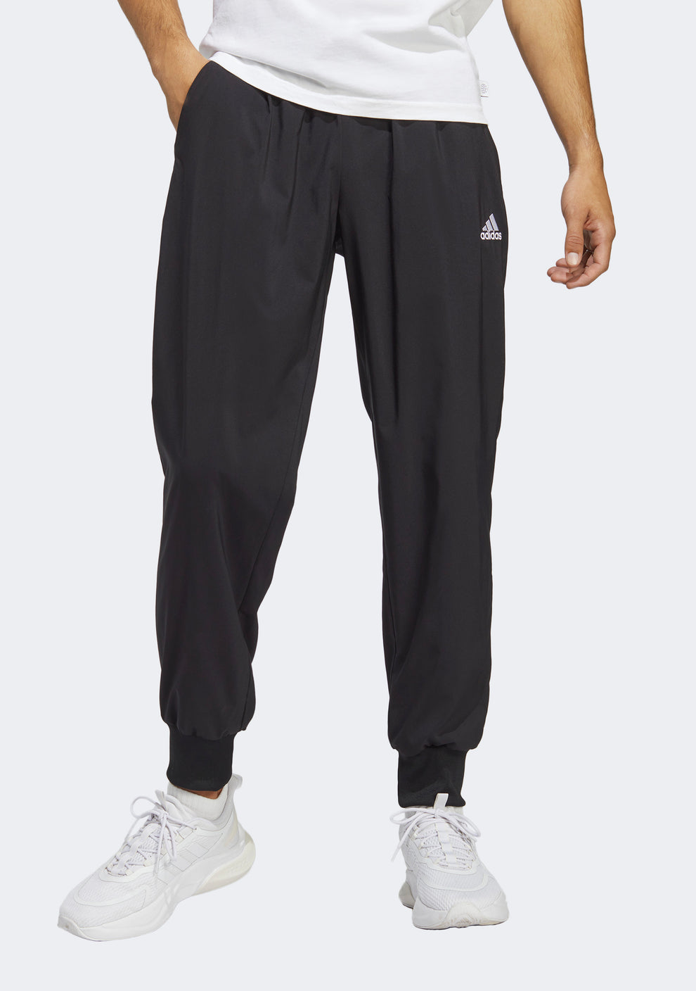 Adidas Men’s Aeroready Stanford Tapered Cuff Embroidered Small Logo Pa ...