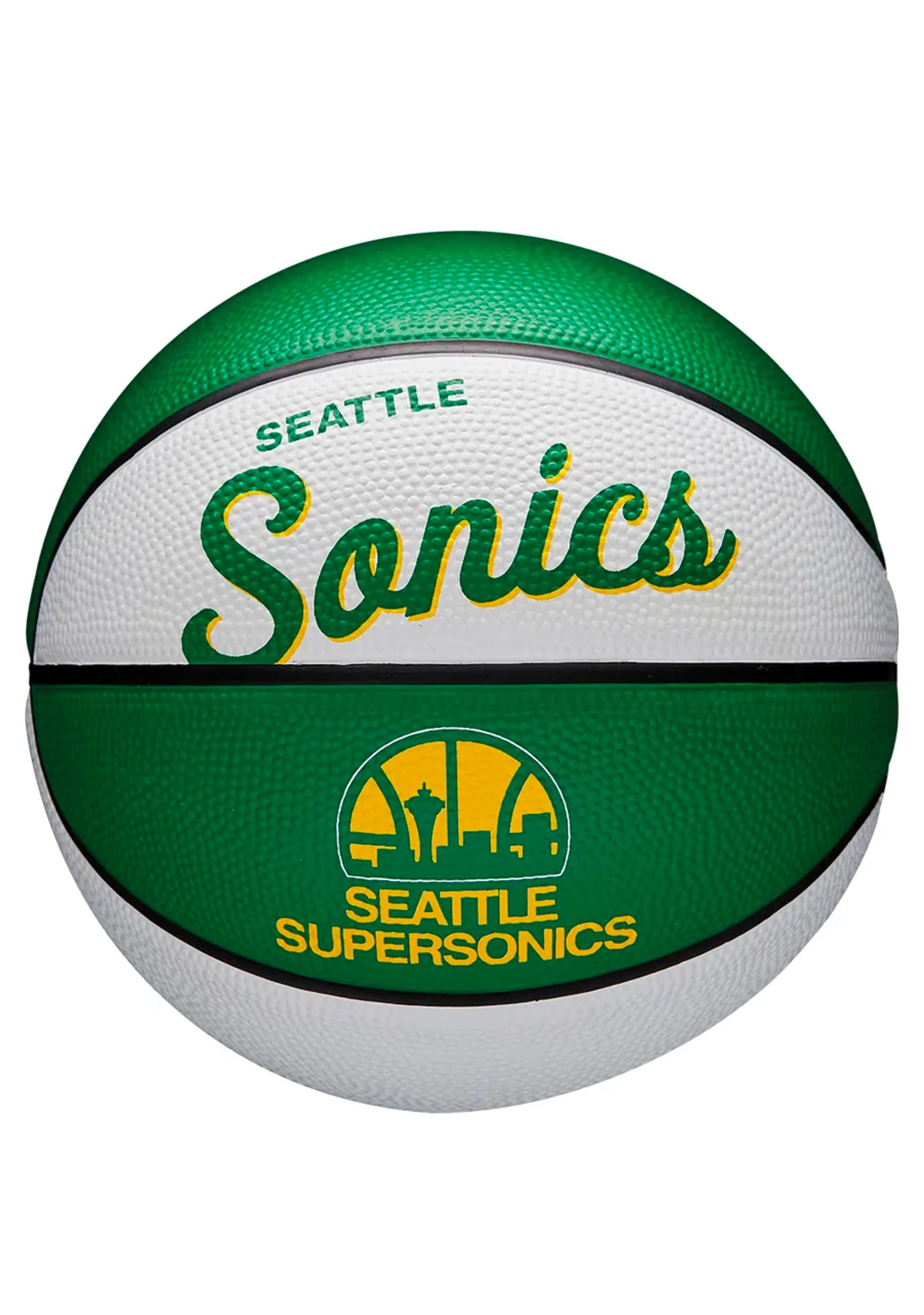 Wilson NBA Team Mini Retro Seattle Supersonics Basketball WTB3200XBSEA ...