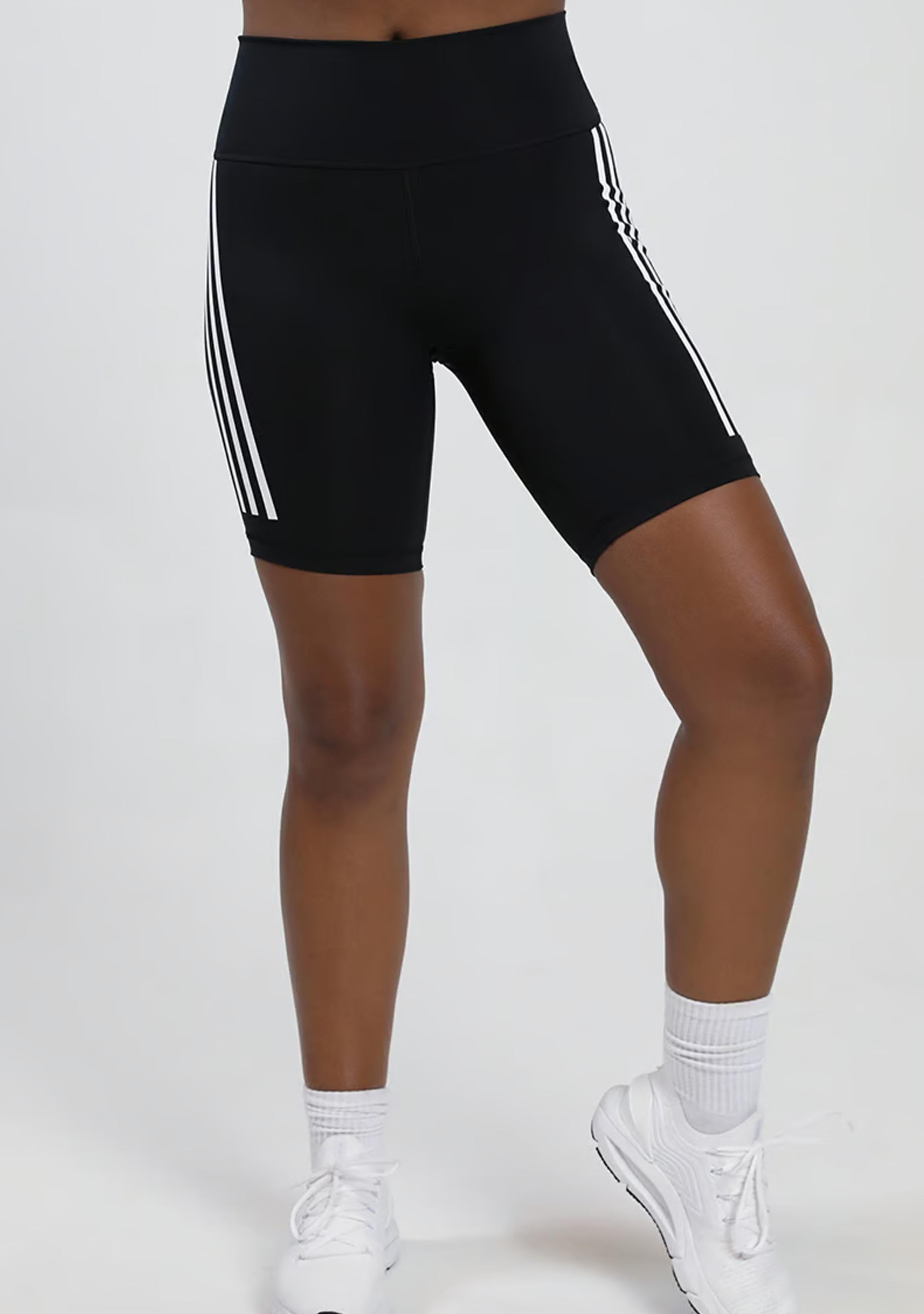 Adidas Womens Optime Trainicons 3-Stripes Bike Short Leggings H64228 ...