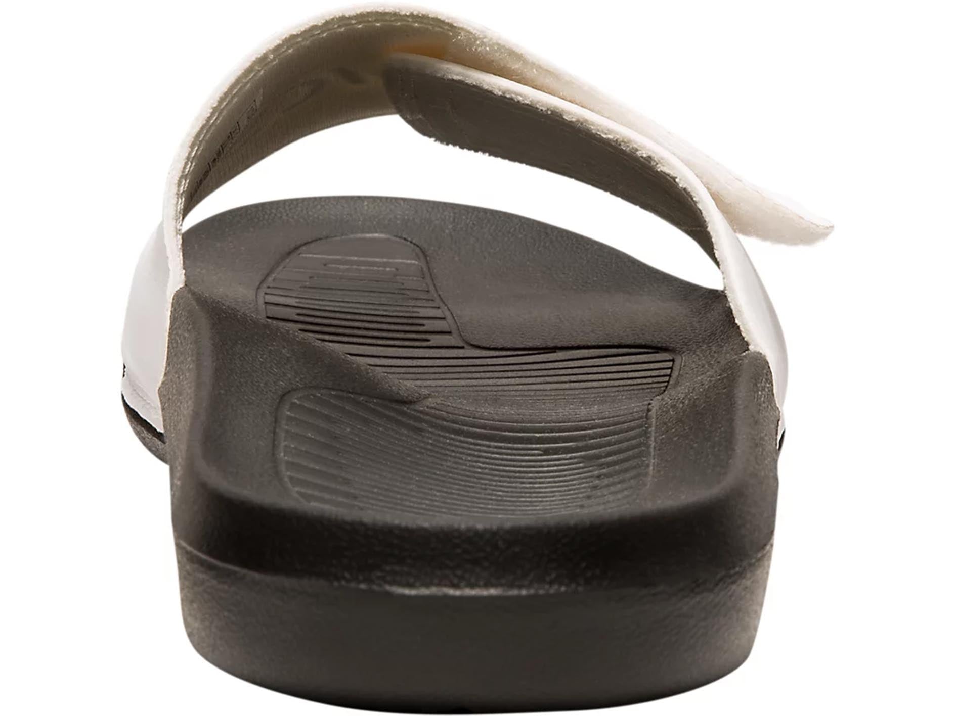 Asics Men’s Adjustable Slides AS002 White/Black – Jim Kidd Sports