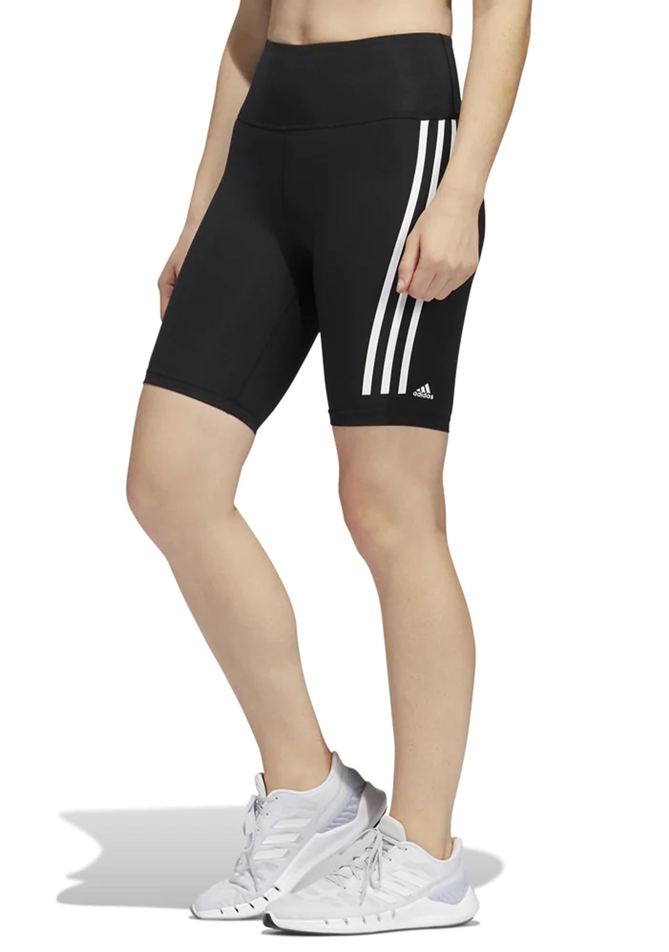 Adidas Womens Optime Trainicons 3-Stripes Bike Short Leggings H64228 ...