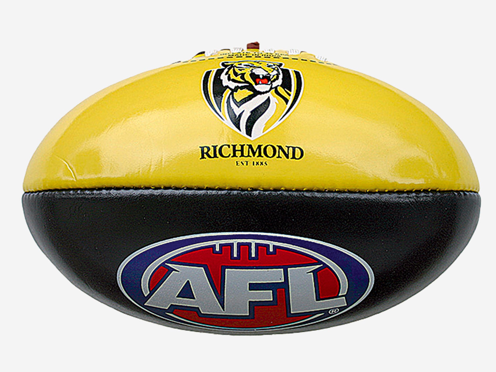 Burley PVC AFL Richmond Tigers Footy Ball 20cm 9BA102G014 – Jim Kidd Sports