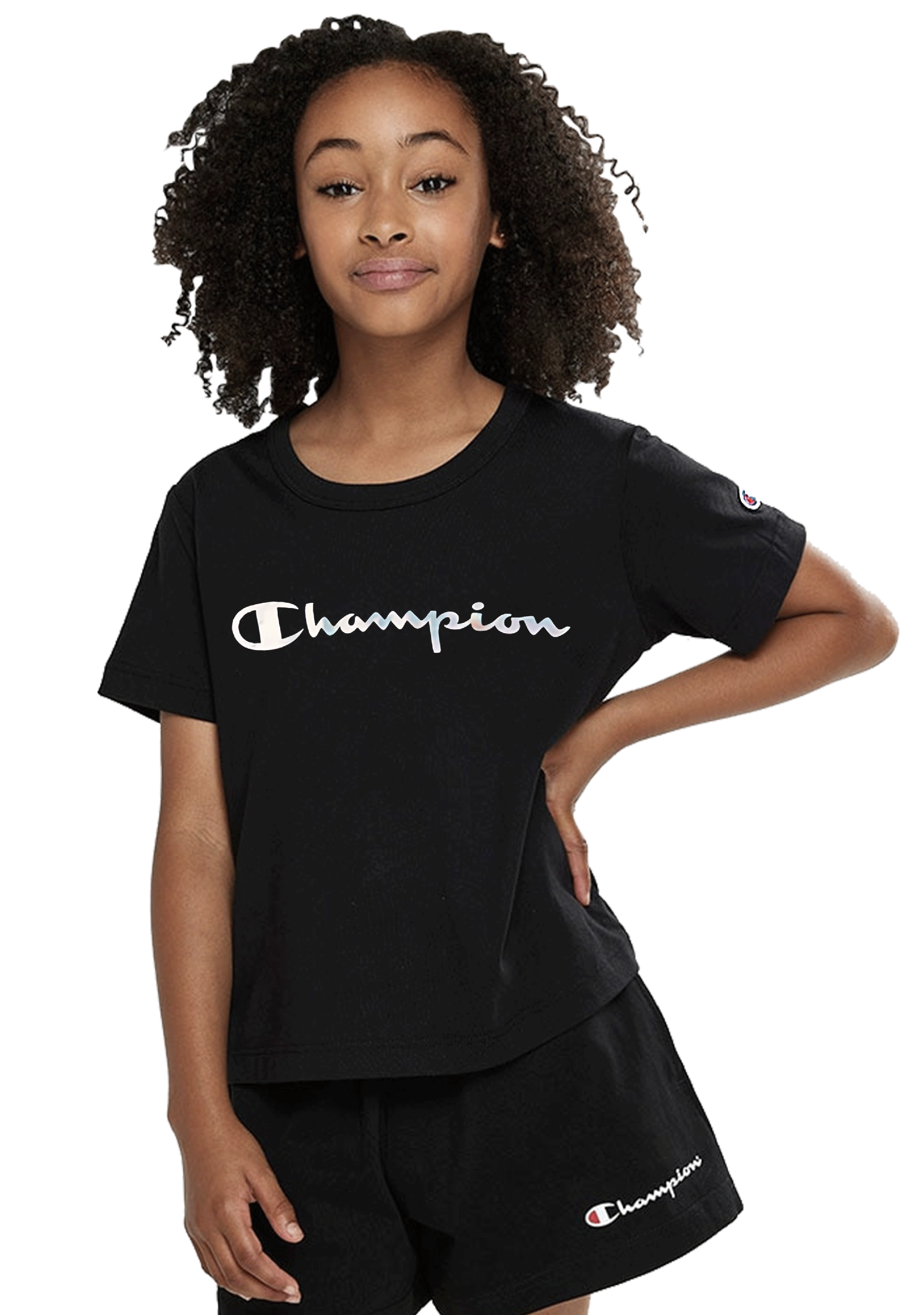 Champion Junior Foil Script Tee – Jim Kidd Sports