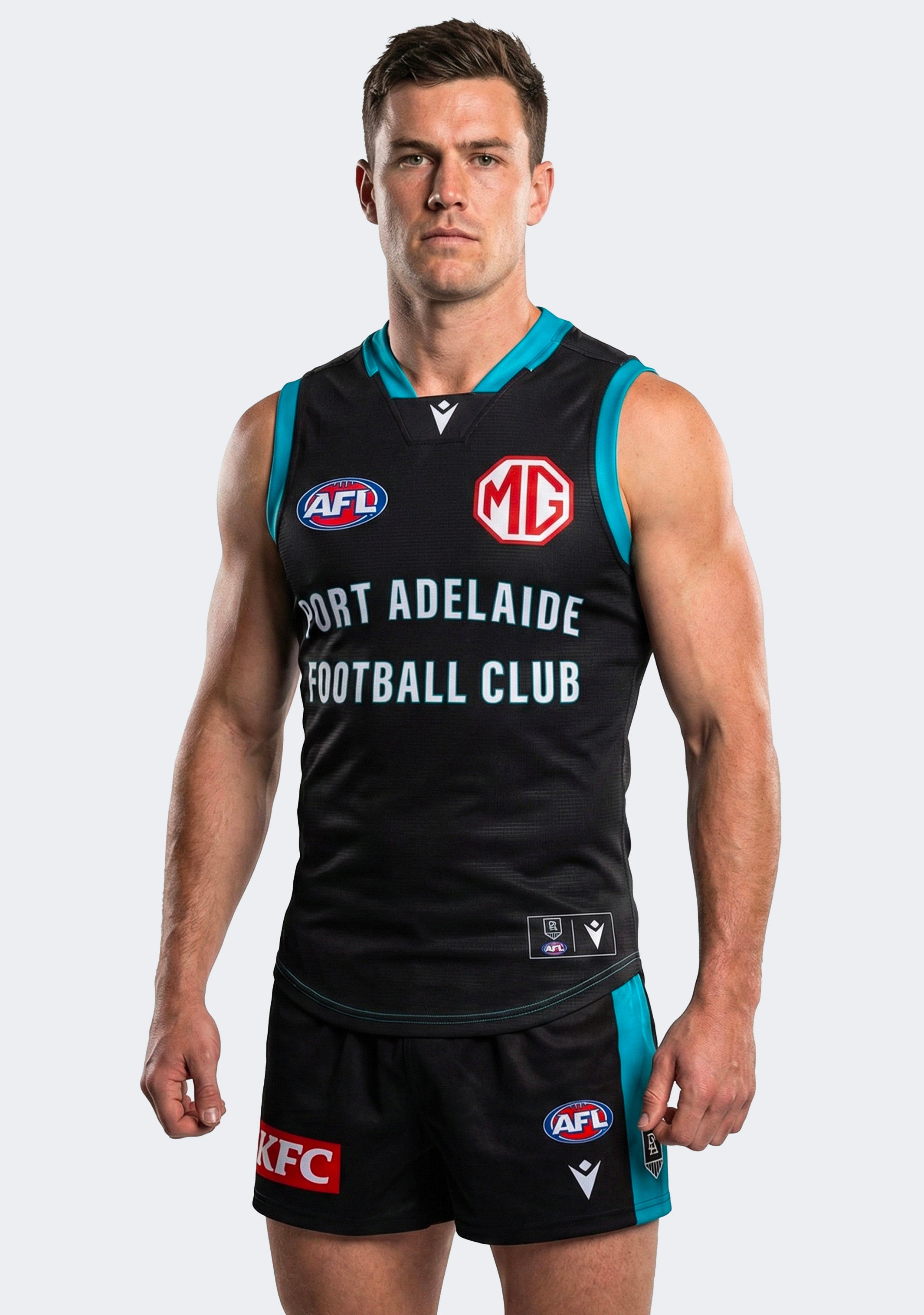 Macron Men's Port Adelaide 2025 Training Guernsey – Jim Kidd Sports