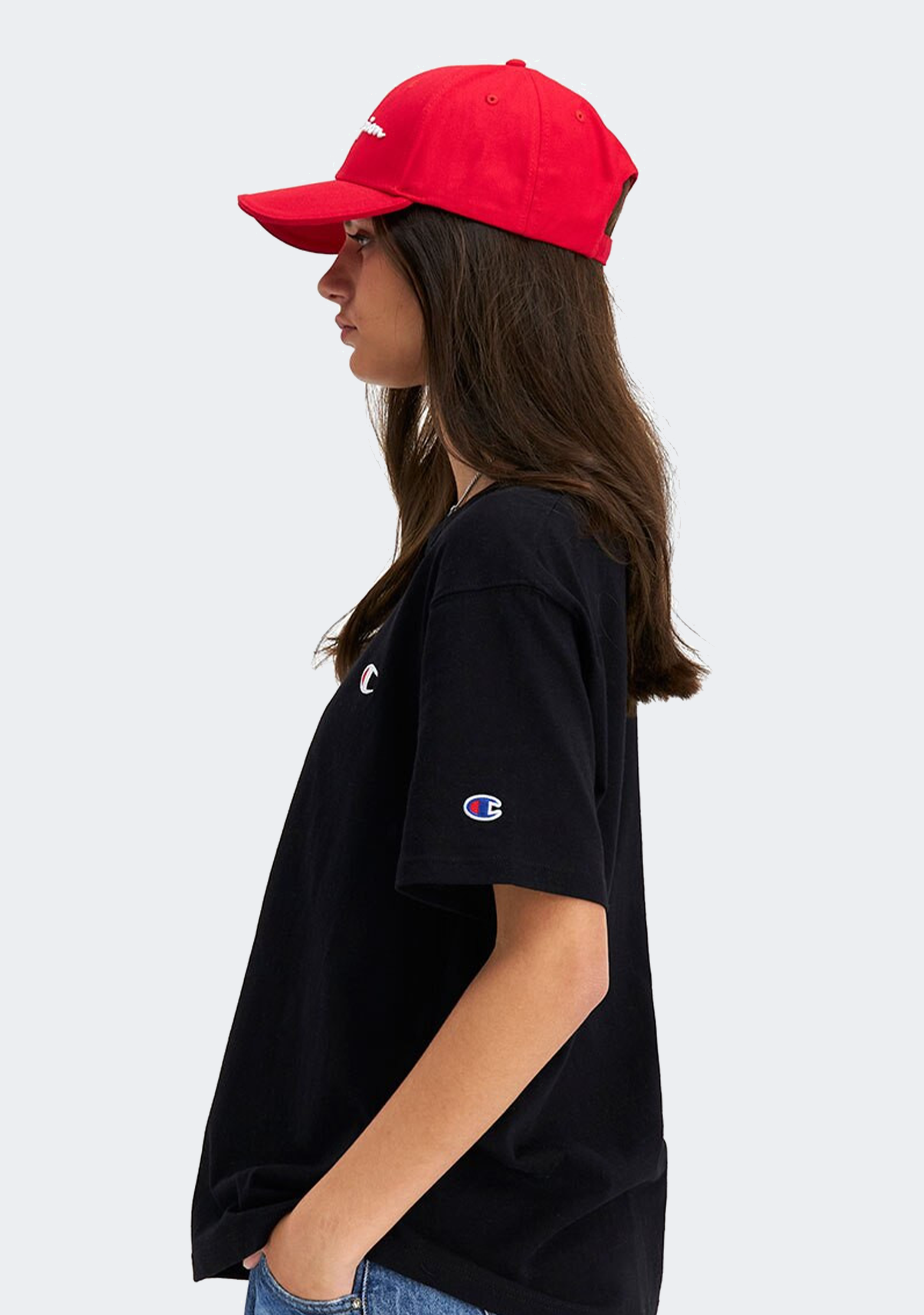 Champion Embroidered C-Life Dad Cap Red – Jim Kidd Sports