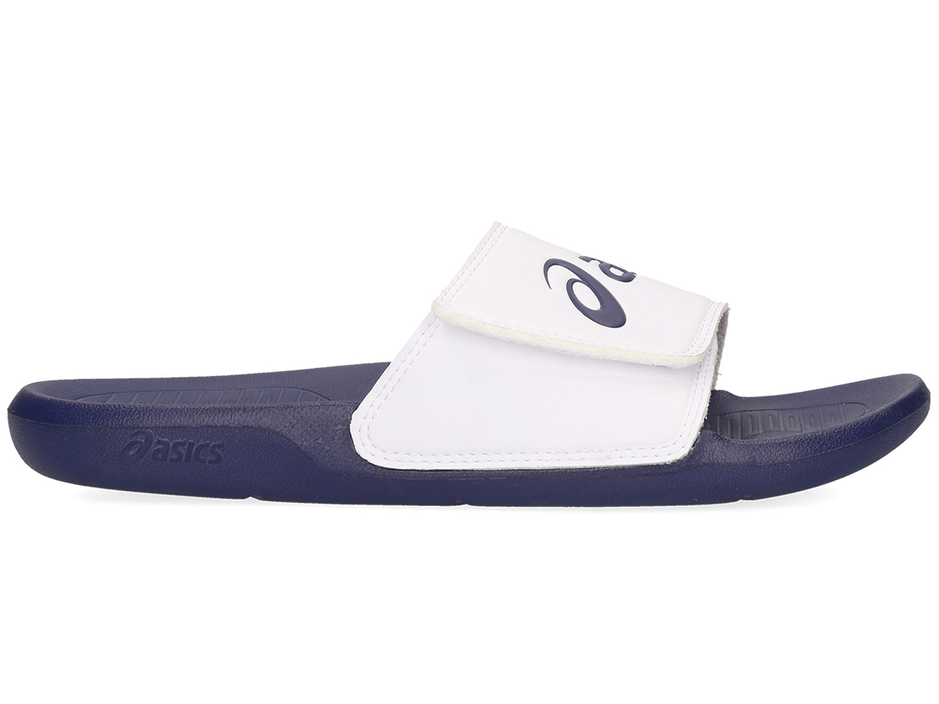 Asics Unisex Adjustable Slides AS002 White/Blue – Jim Kidd Sports