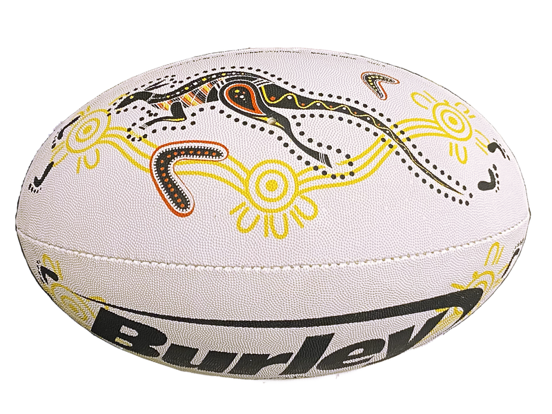 Burley Jim Kidd Sports Indigenous Rugby Ball