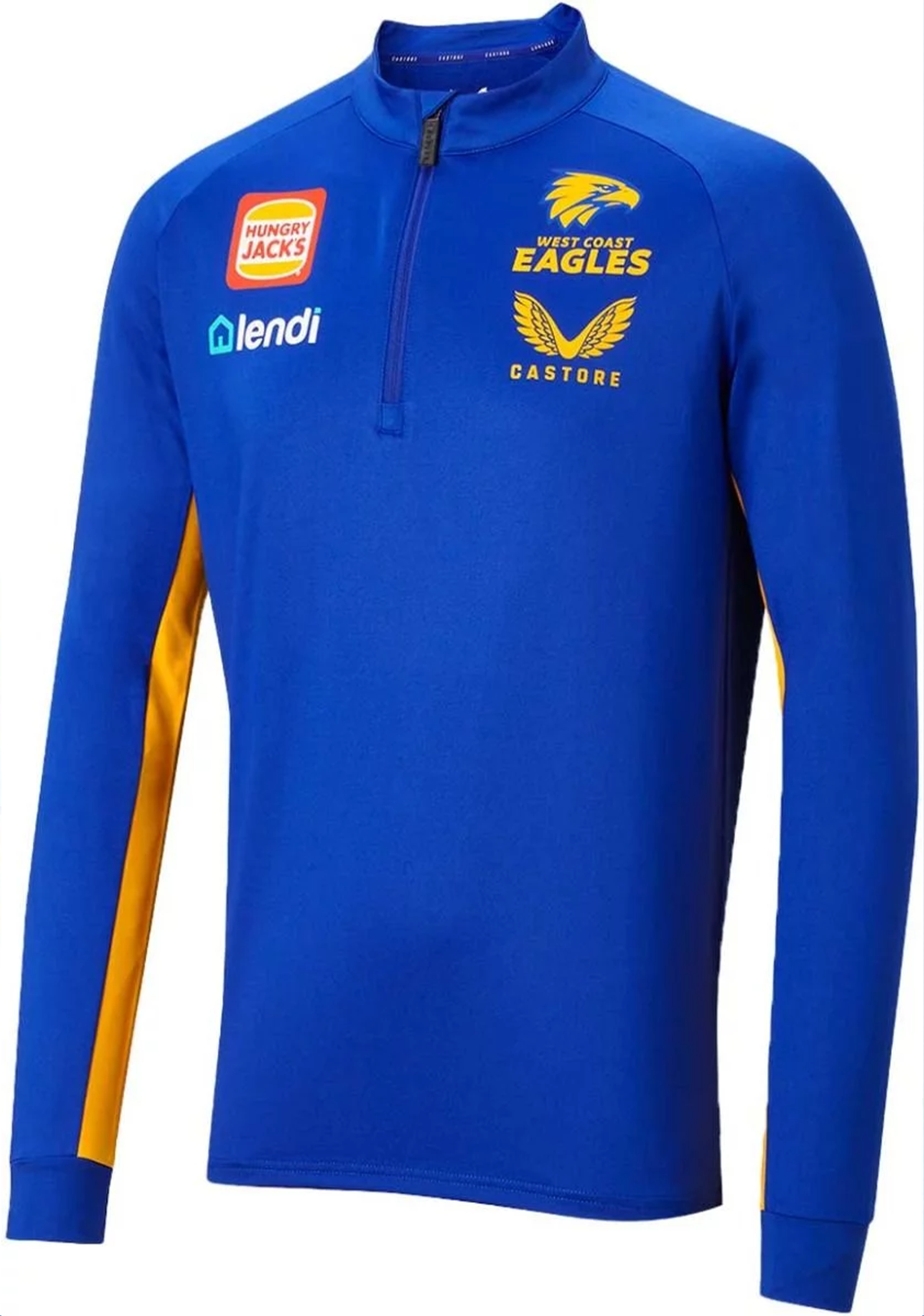 Castore West Coast Eagles 2022 Mens Training Quarter Zip Top TM0479 ...