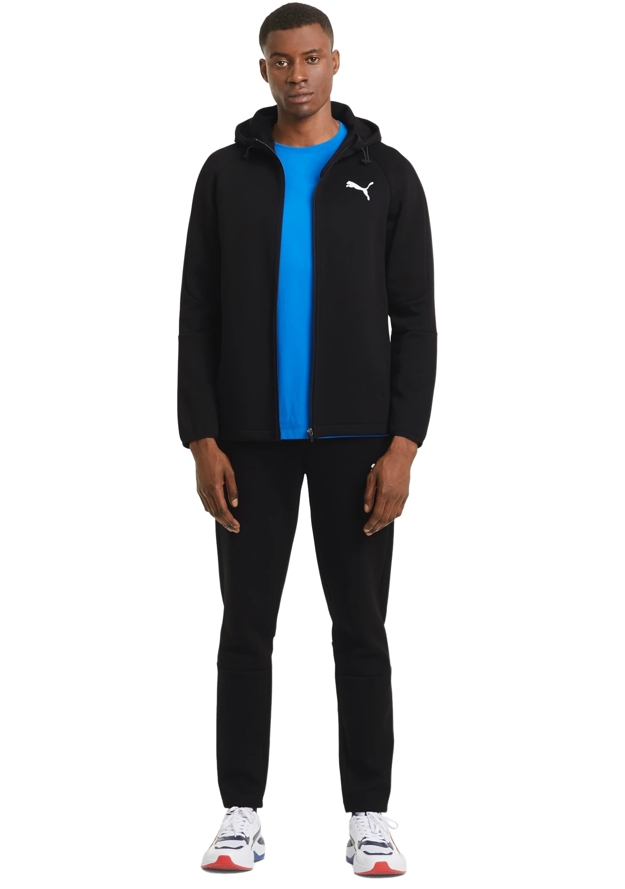 Puma Mens EVO Stripe Core FZ Hoodie Black 585812 01 – Jim Kidd Sports